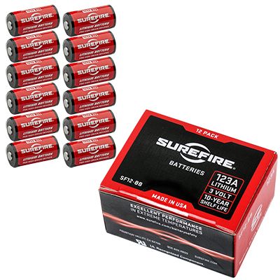 SureFire SF12-BB Boxed Batteries, (12 Pack)